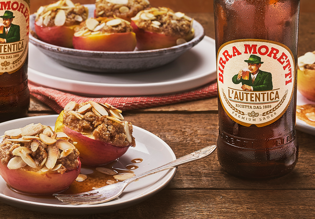 BAKED GOLDEN NECTARINES | Birra Moretti
